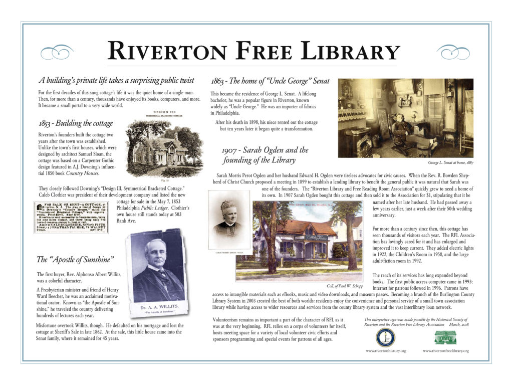 Our HSR Library Plaque! | Riverton Free Library